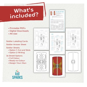 Roman Soldier Foldable Shield | Editable Ancient Rome History Learning ...