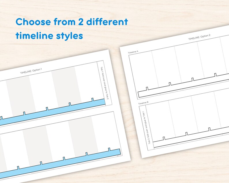 Kids Printable Timeline, History of the English Language Foldable Book ...