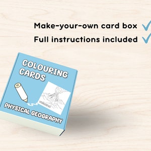 Physical Geography Flash Cards Activity, Colouring Craft Educate About ...