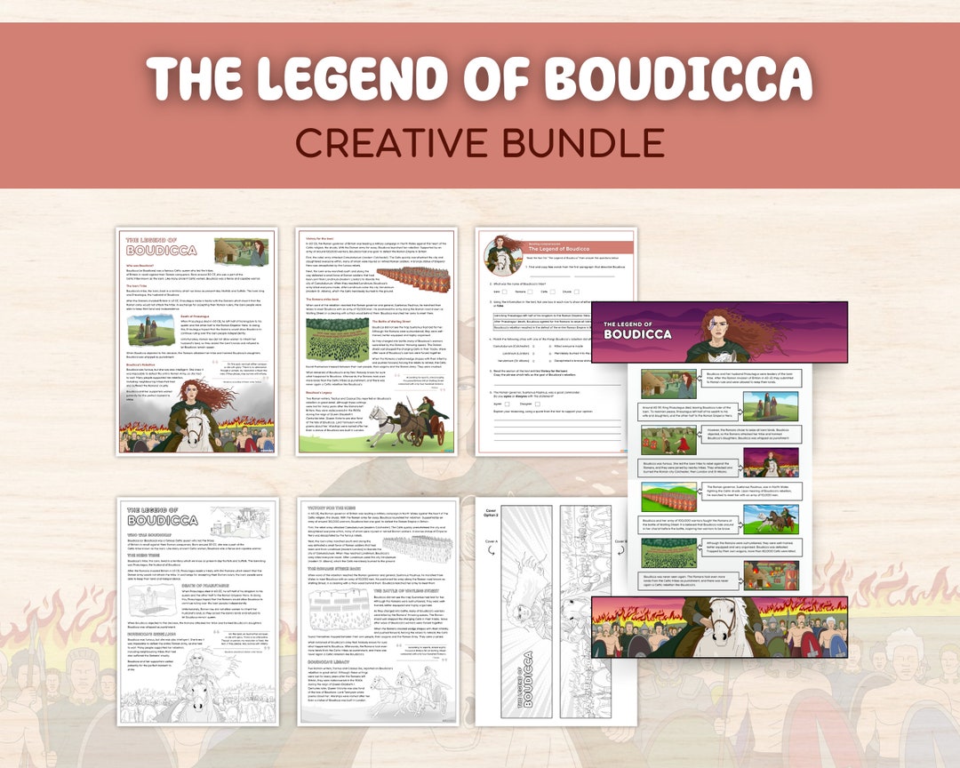 Boudicca History Bundle, Roman Britain Rebellion, Fact File ...