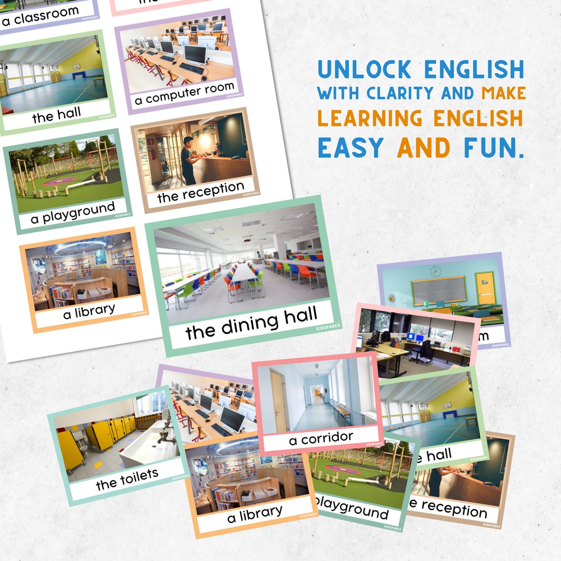 EAL ESL Flash Cards Coloring Cards English Language Learn English ...