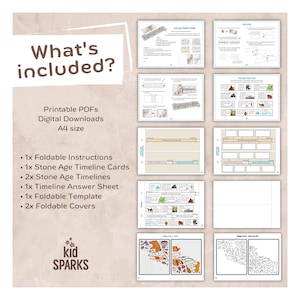 Foldable Stone Age Timeline | Educate Kids About Human History ...