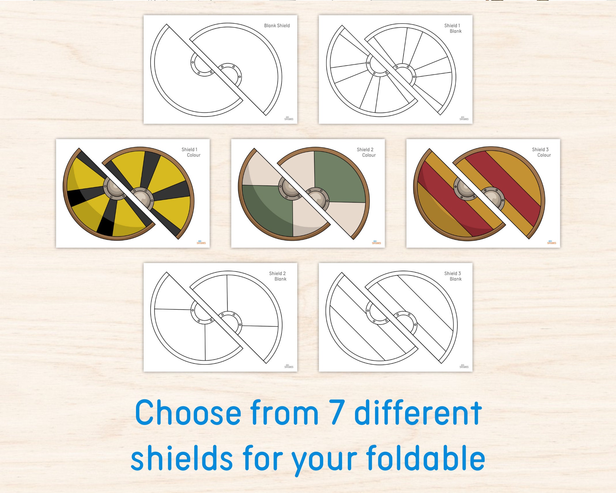 Anglo-saxon Warrior Foldable Shield | British History Learning Primary ...