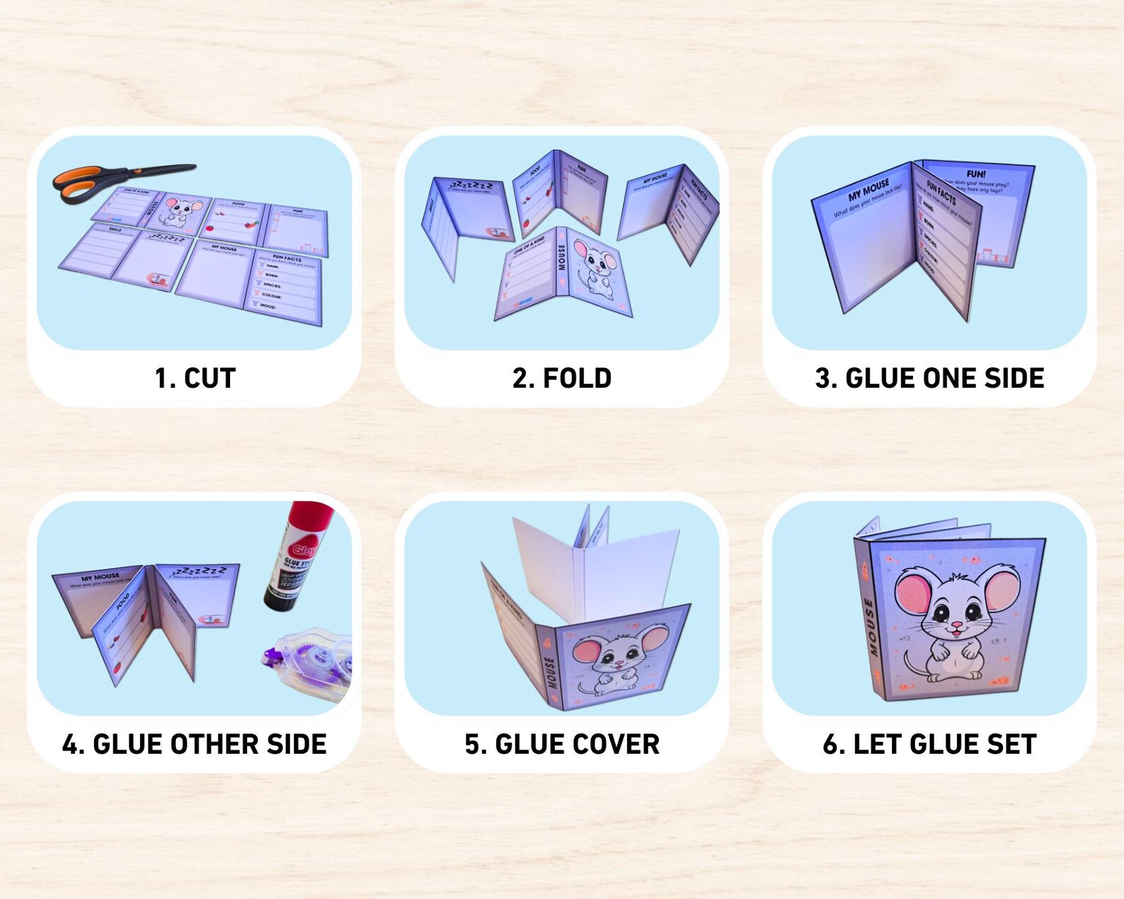 Printable Pocket Pet Mini Books for Kids | Craft Activity About Animals ...