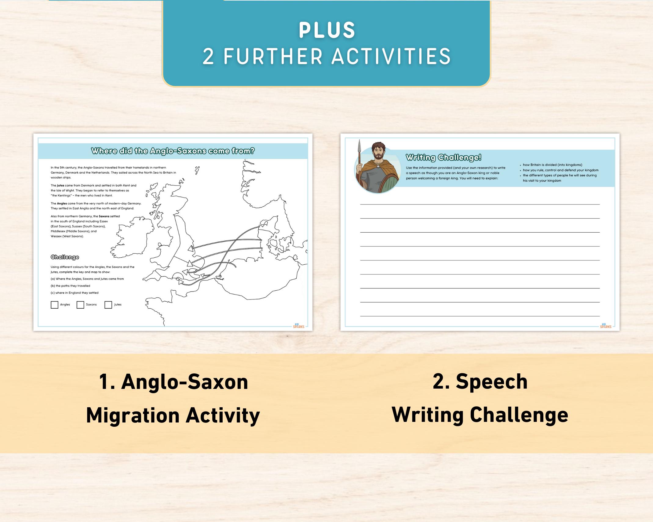 Anglo-saxons History Learning Bundle, Activities, Posters, Flash Cards ...