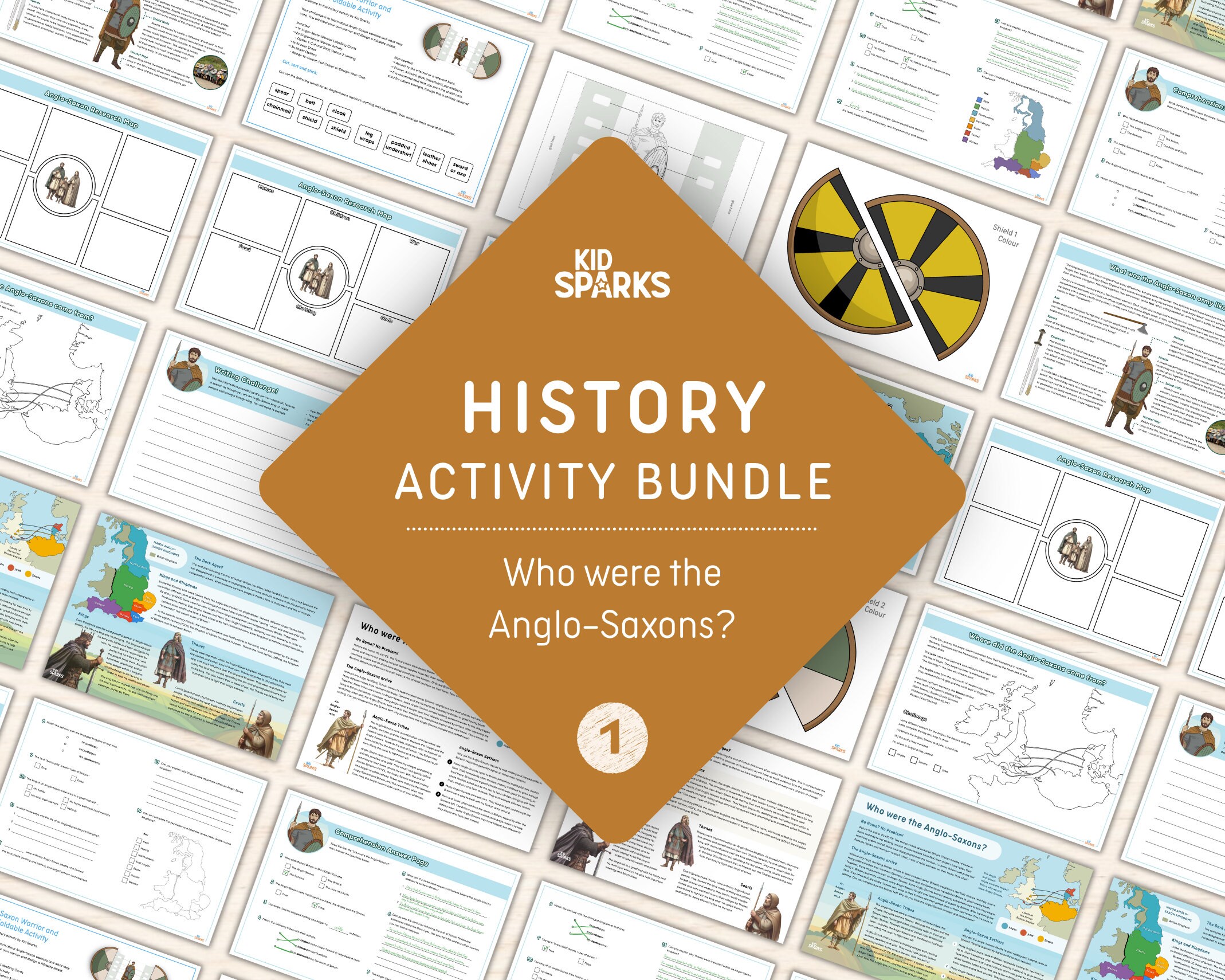 History Activity Bundle Anglo-saxons Fact File Comprehension - Etsy