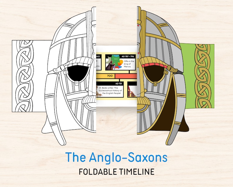 Printable Anglo-saxons Timeline Foldable AD & CE Educate About British ...