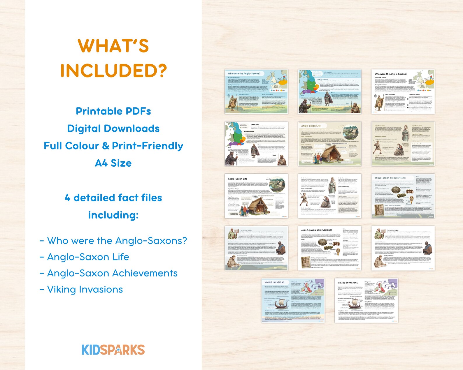 Anglo-saxons Fact Files | Educate Kids About British History Learning ...