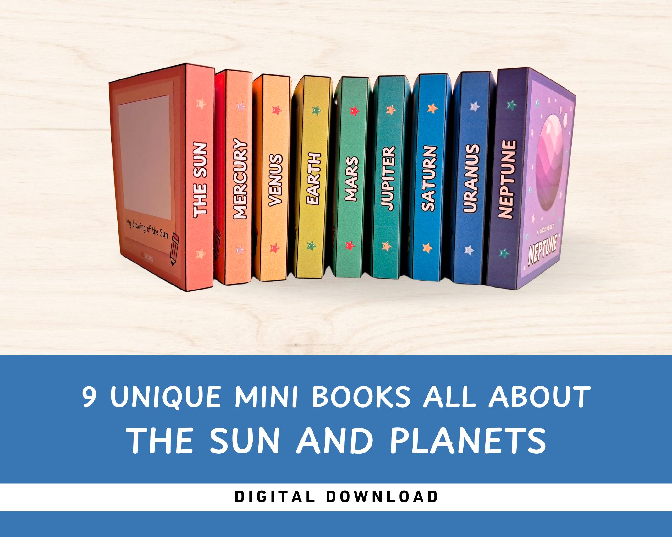 Earth Space Mini Books, Printable Science Craft Activity (digital ...