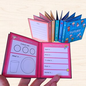 Printable All About Me Mini Books for Kids, Back to School Craft ...