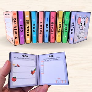 Printable Pocket Pet Mini Books for Kids | Craft Activity About Animals ...
