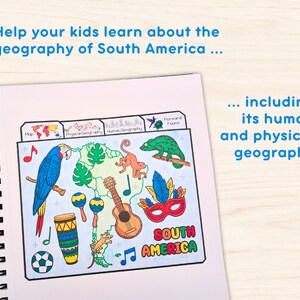 South America Pocket Activity | Geography Knowledge Kids Learning ...