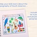 South America Pocket Activity | Geography Knowledge Kids Learning ...