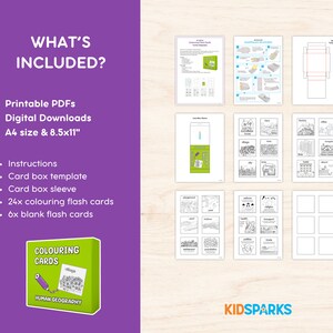 Human Geography Flash Cards Activity | Colouring Craft Educate About ...