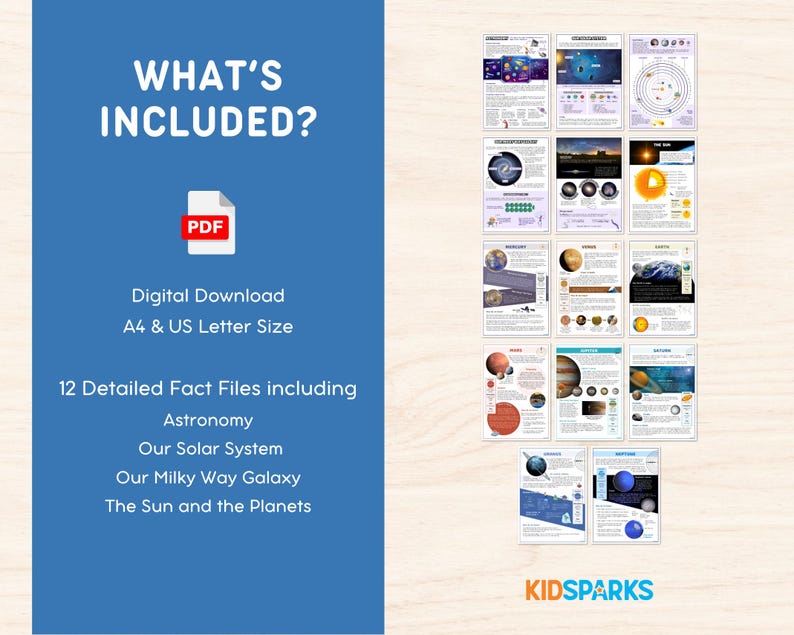 Earth and Space Fact Files | Planets Galaxy Science Learning Primary ...