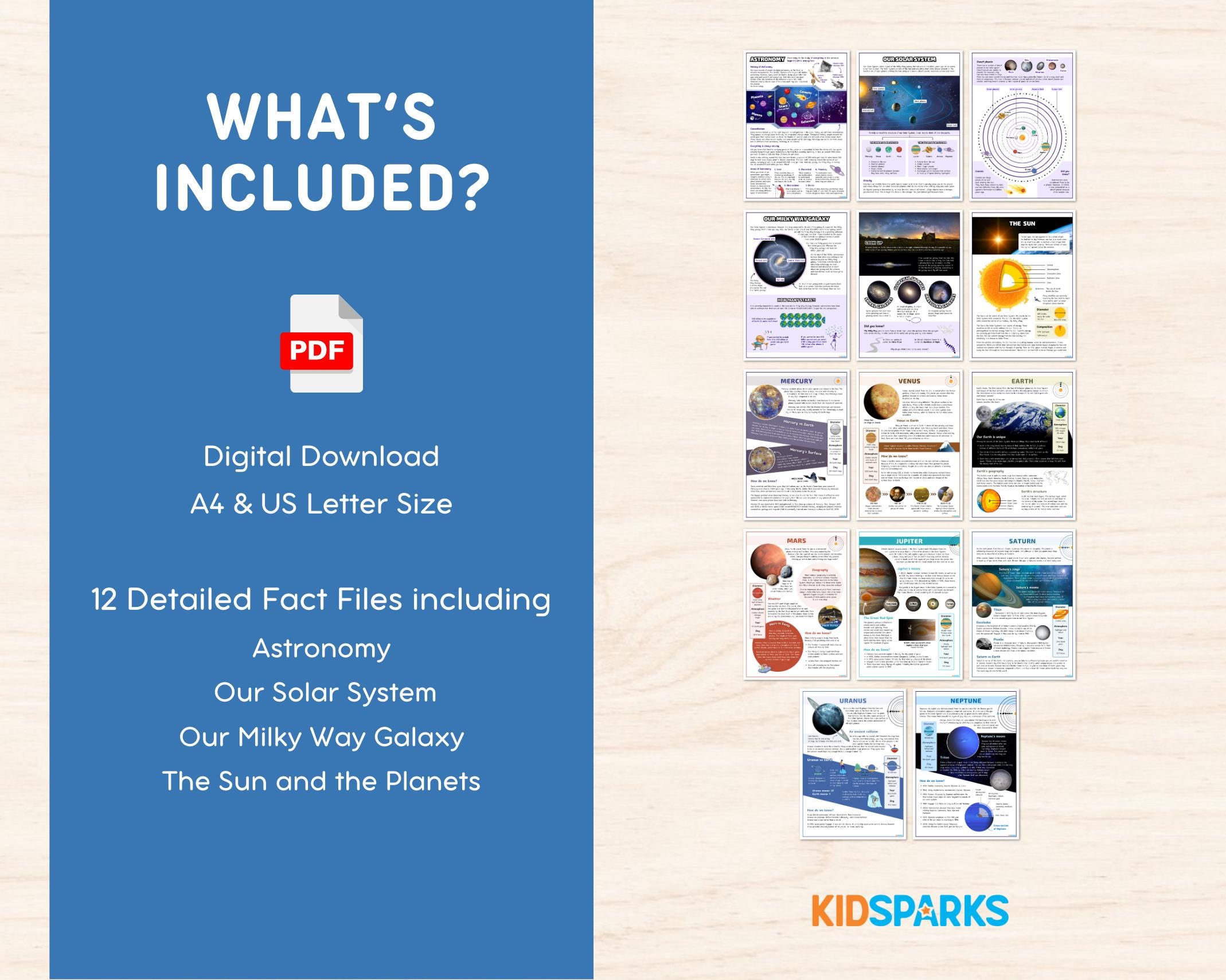 Earth and Space Fact Files | Planets Galaxy Science Learning Primary ...