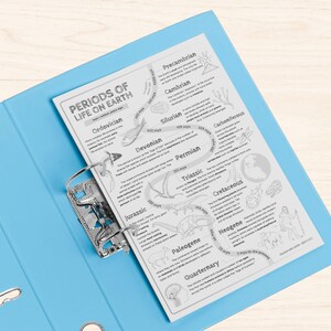 Printable Coloring Fact File, Periods of Life on Earth, Color and Learn ...