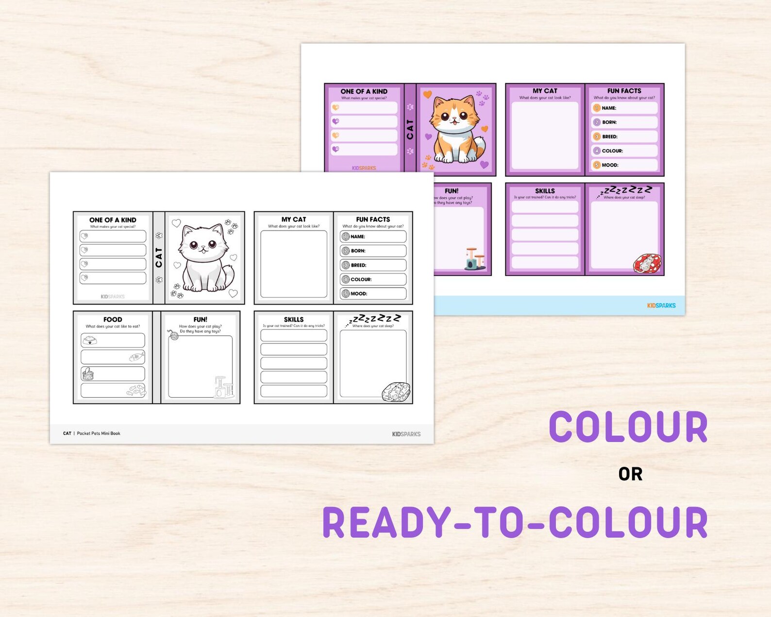 Printable Pocket Pet Mini Books for Kids | Craft Activity About Animals ...