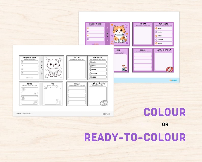 Printable Pocket Pet Mini Books for Kids | Craft Activity About Animals ...