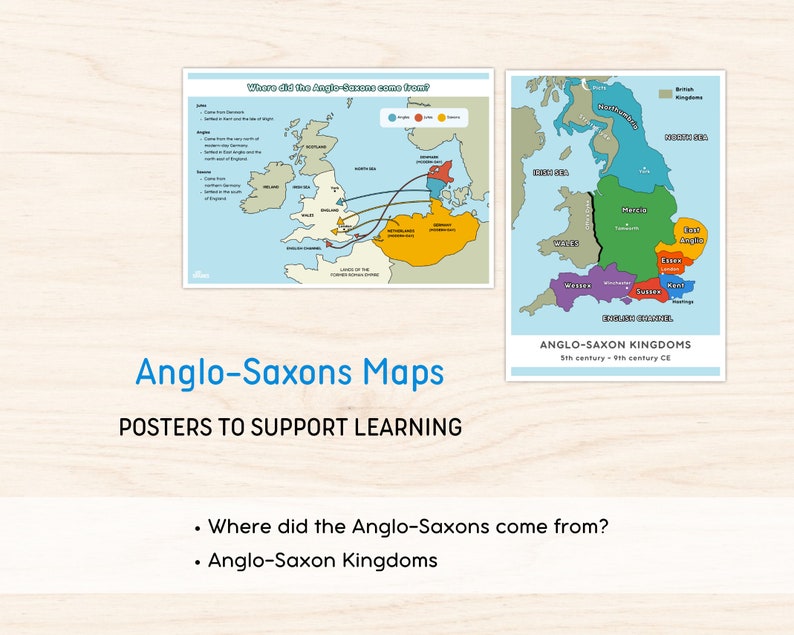 History Activity Bundle Anglo-saxons Fact File Comprehension Foldable ...