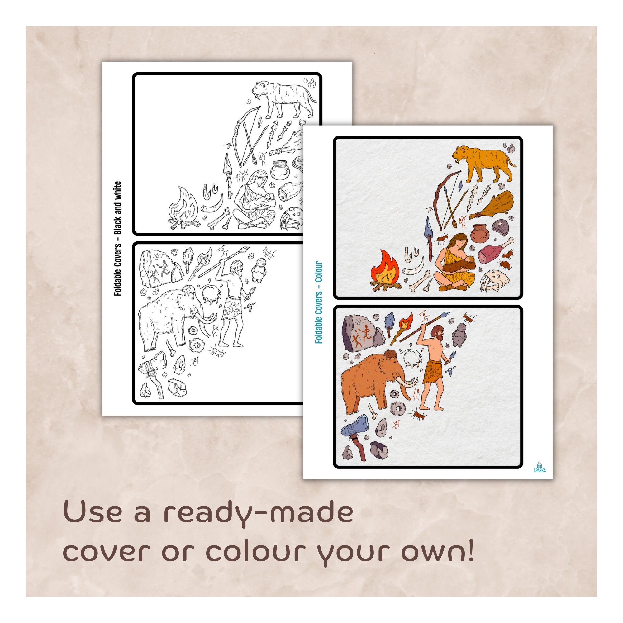 Foldable Stone Age Timeline | Educate Kids About Human History ...