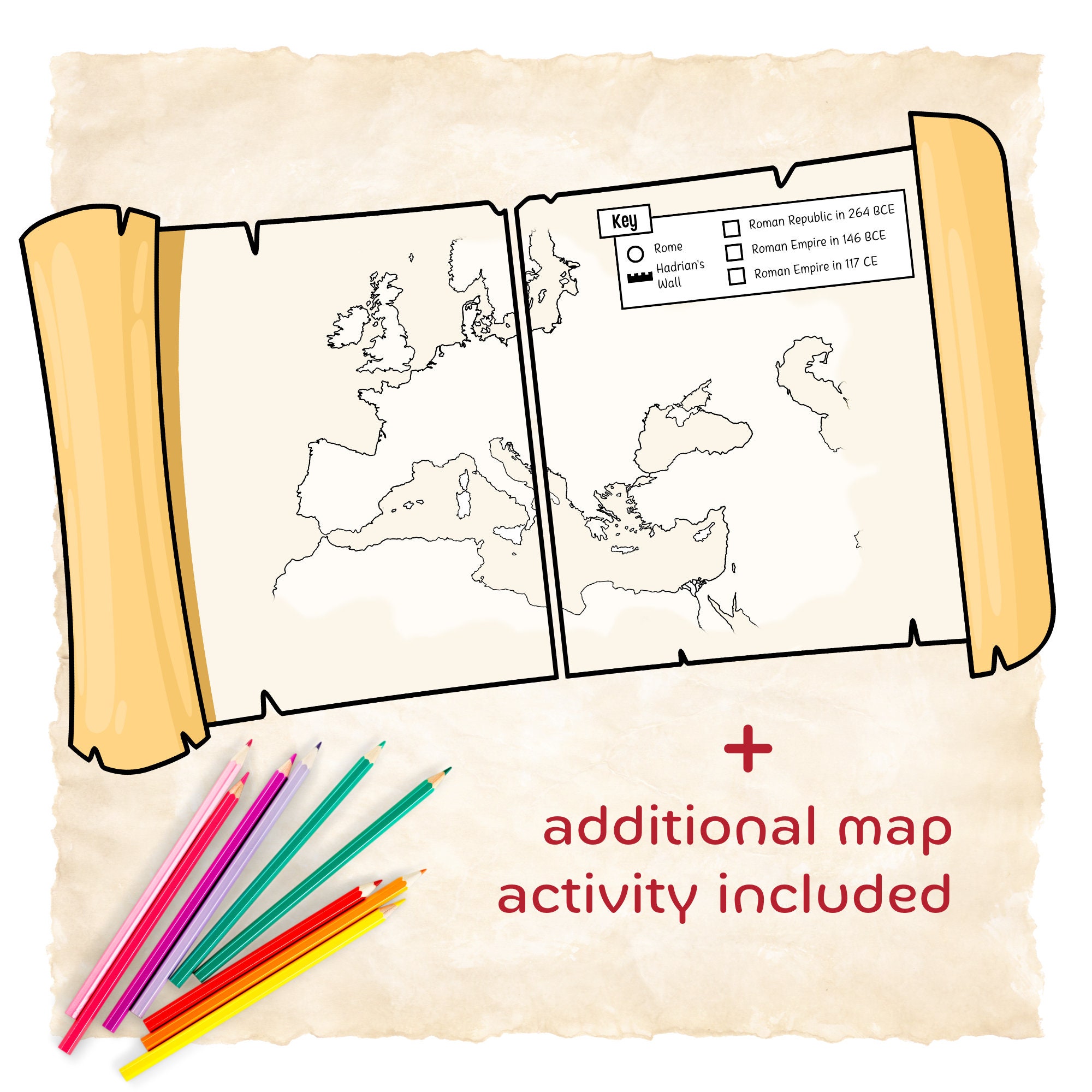 Ancient Rome Timeline Foldable | BCE CE | Educate About History ...