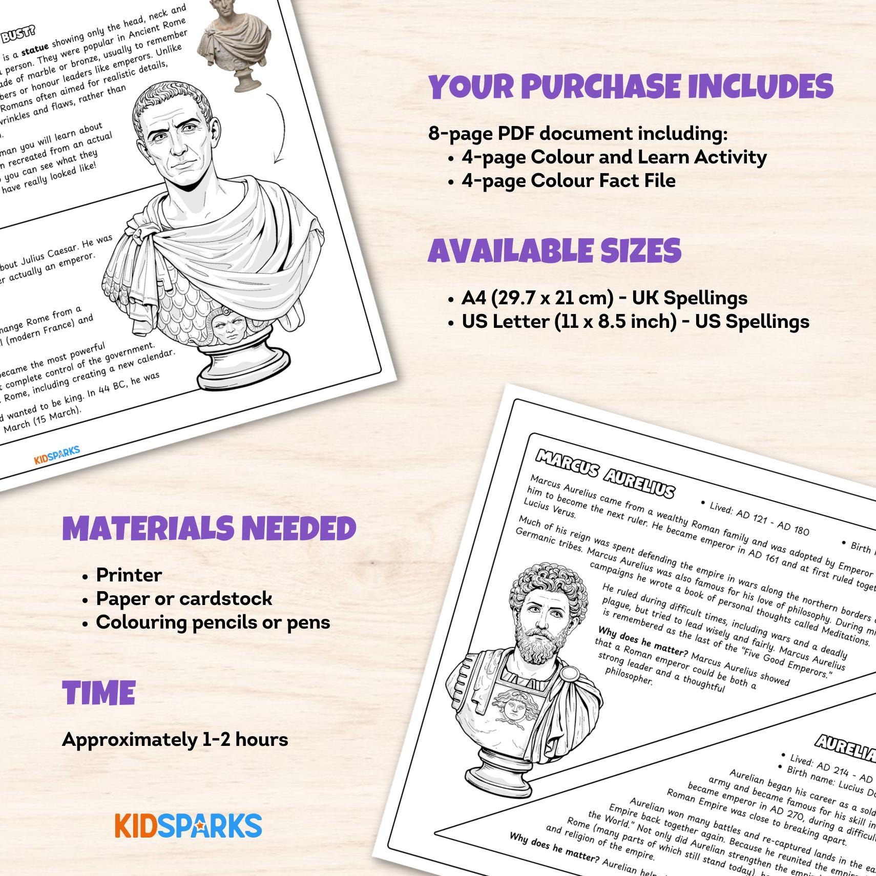 Roman Emperors Colouring Pages, Ancient Rome, European History Learning ...