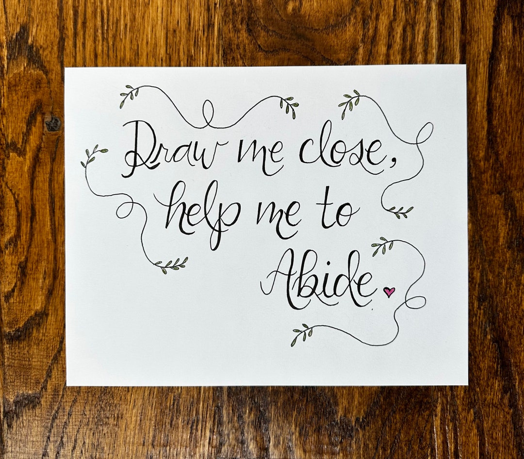 Bible Verse, Calligraphy, Lettering, Watercolor, Pen and Ink - Etsy