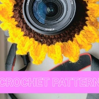 Crochet Pattern | Sunflower Lens Buddy Camera Lens Accessory - Etsy