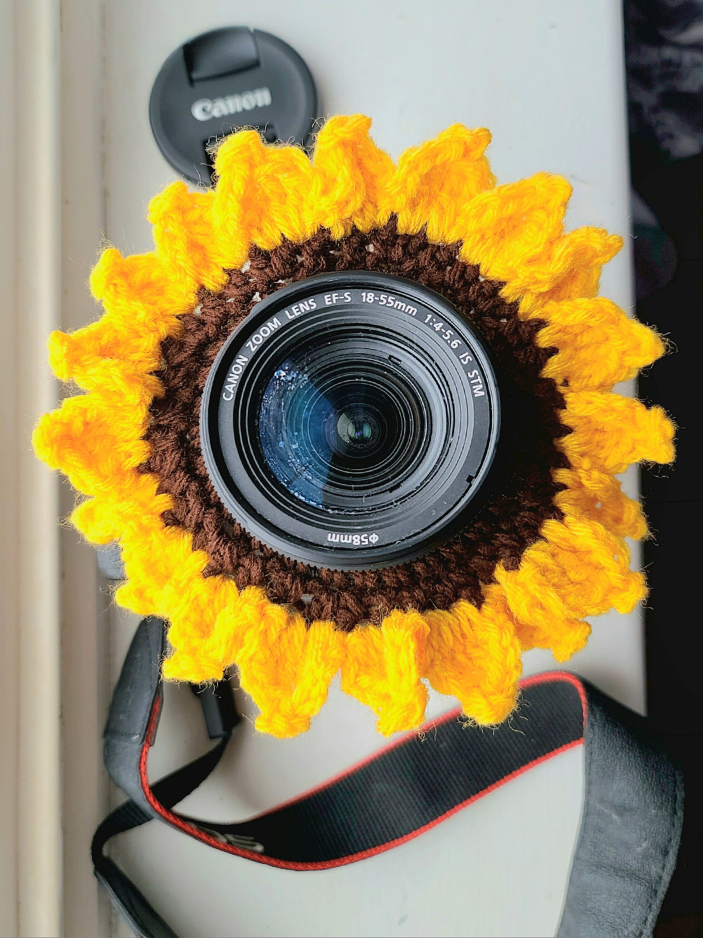 Crochet Pattern | Sunflower Lens Buddy Camera Lens Accessory - Etsy