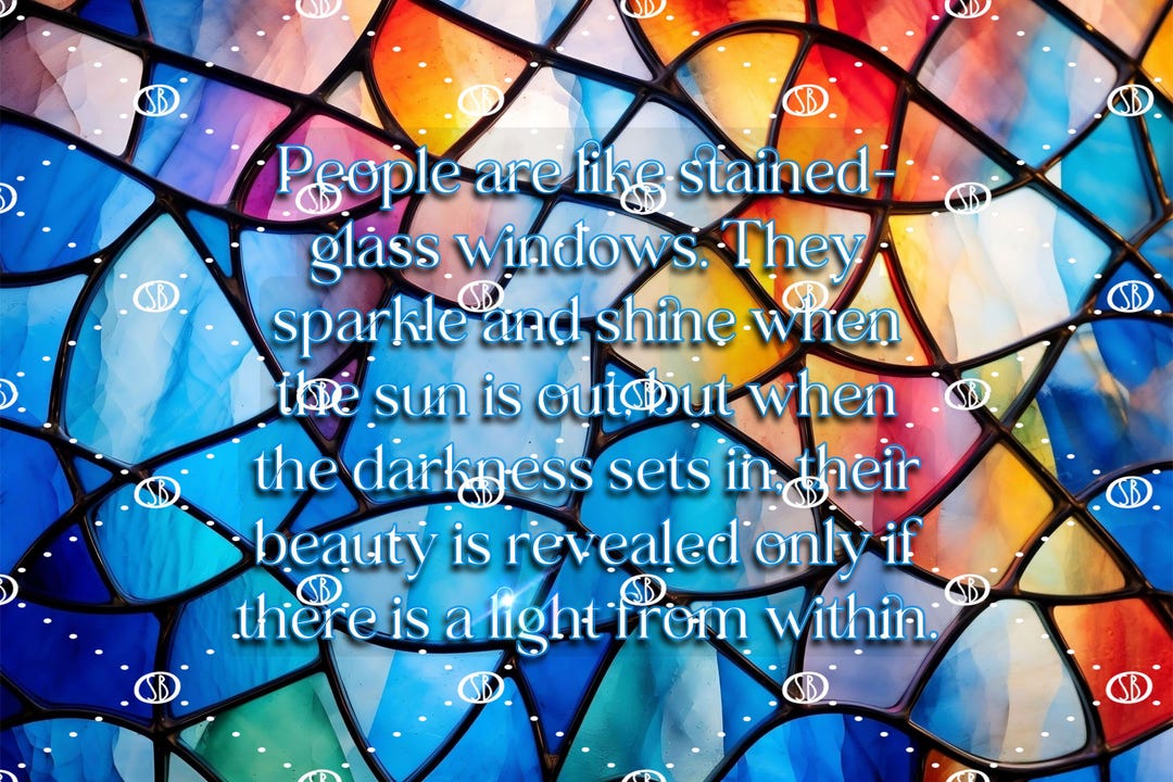 DIGITAL - Stained Glass Quote - Etsy