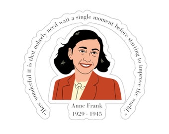 Anne Frank Sticker - Etsy
