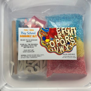 Play School back to School Ready-to-go Sensory Bin Kit - Etsy
