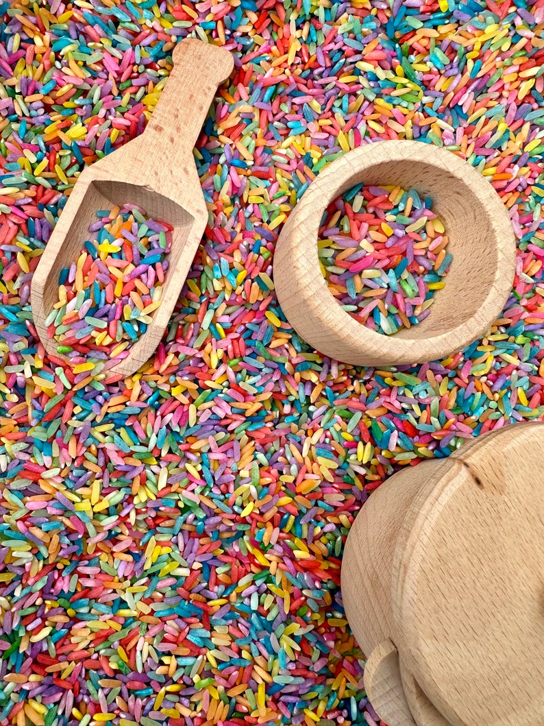 Rainbow Sensory Rice Sensory Play Montessori Play Toddler Activity Busy ...