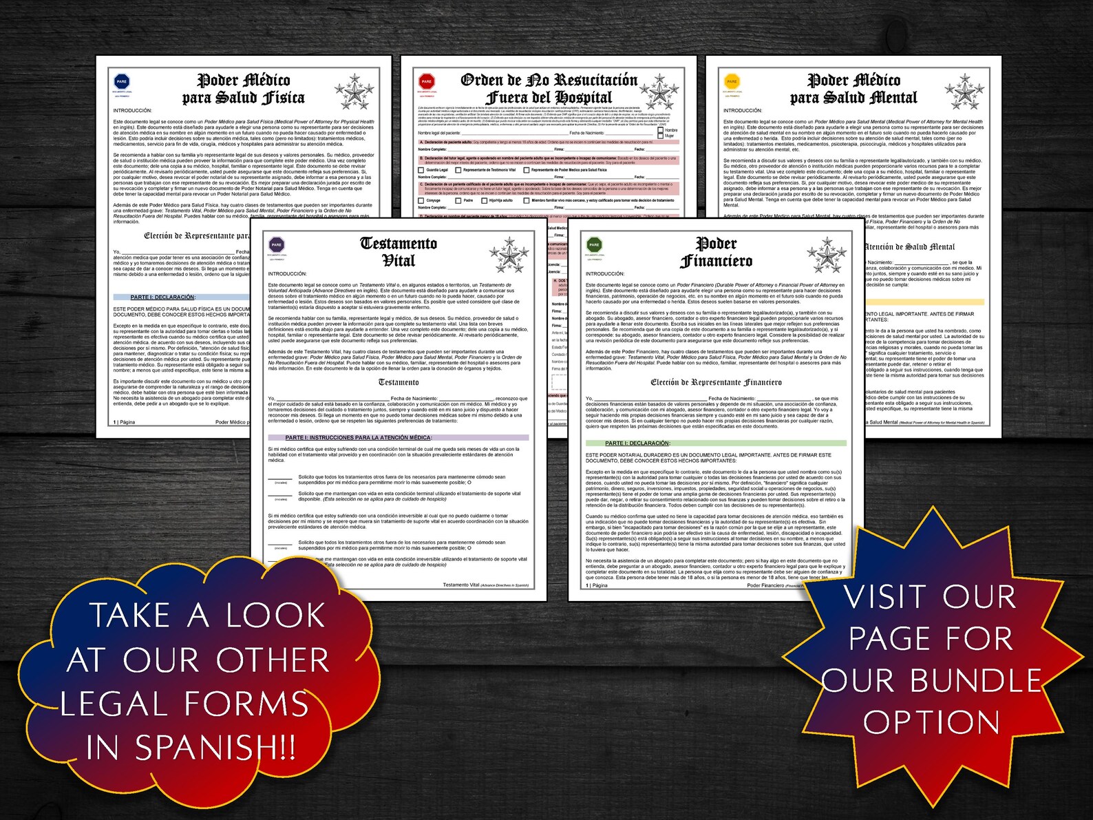 Advance Directives in Spanish Living Will Legal Form Advance Healthcare ...