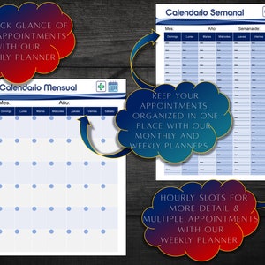 Spanish Medical Planner Printable Spanish Health Planner PDF - Etsy