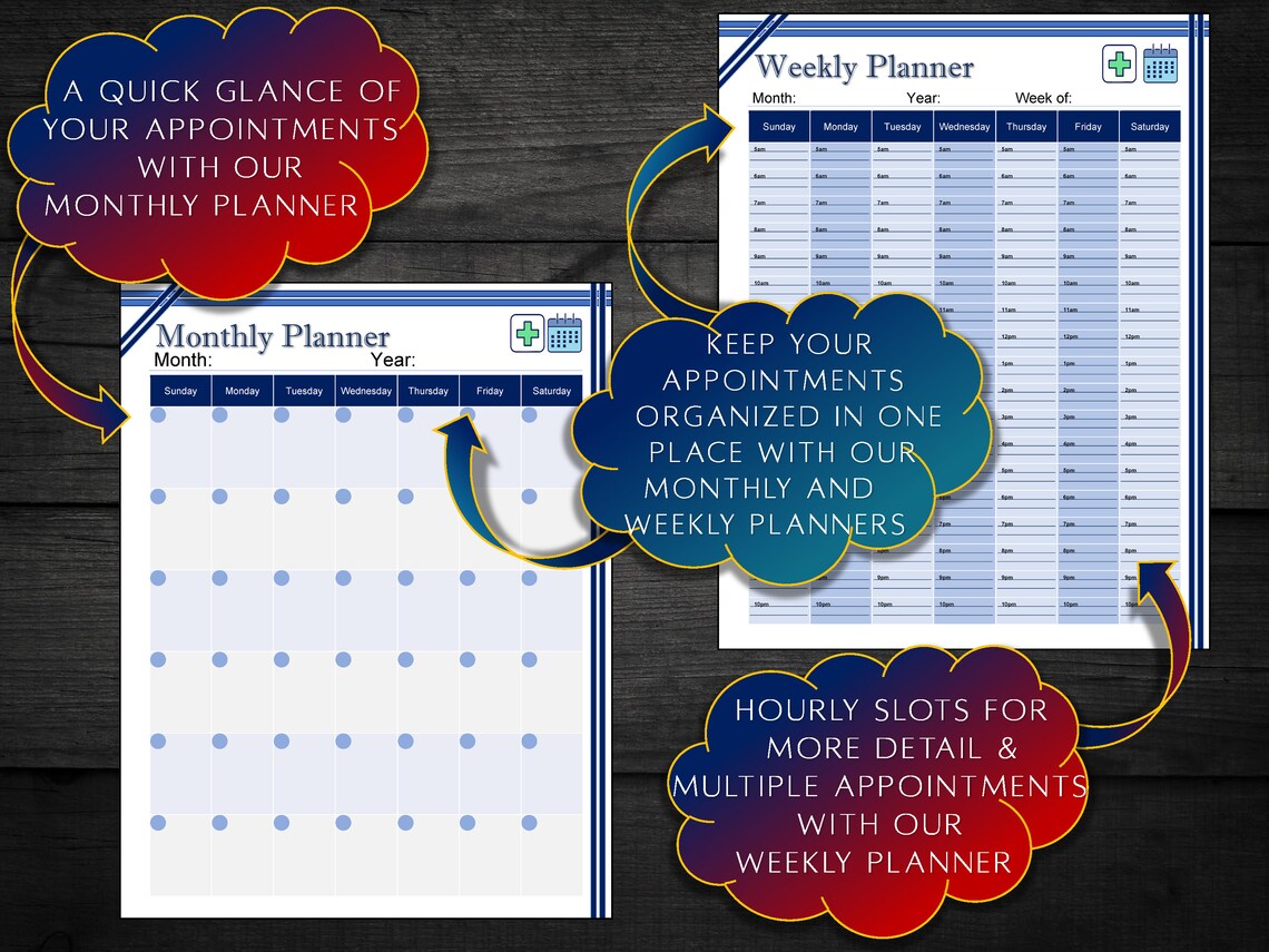 Printable Medical Planner Healthcare Binder Health Planner PDF ...