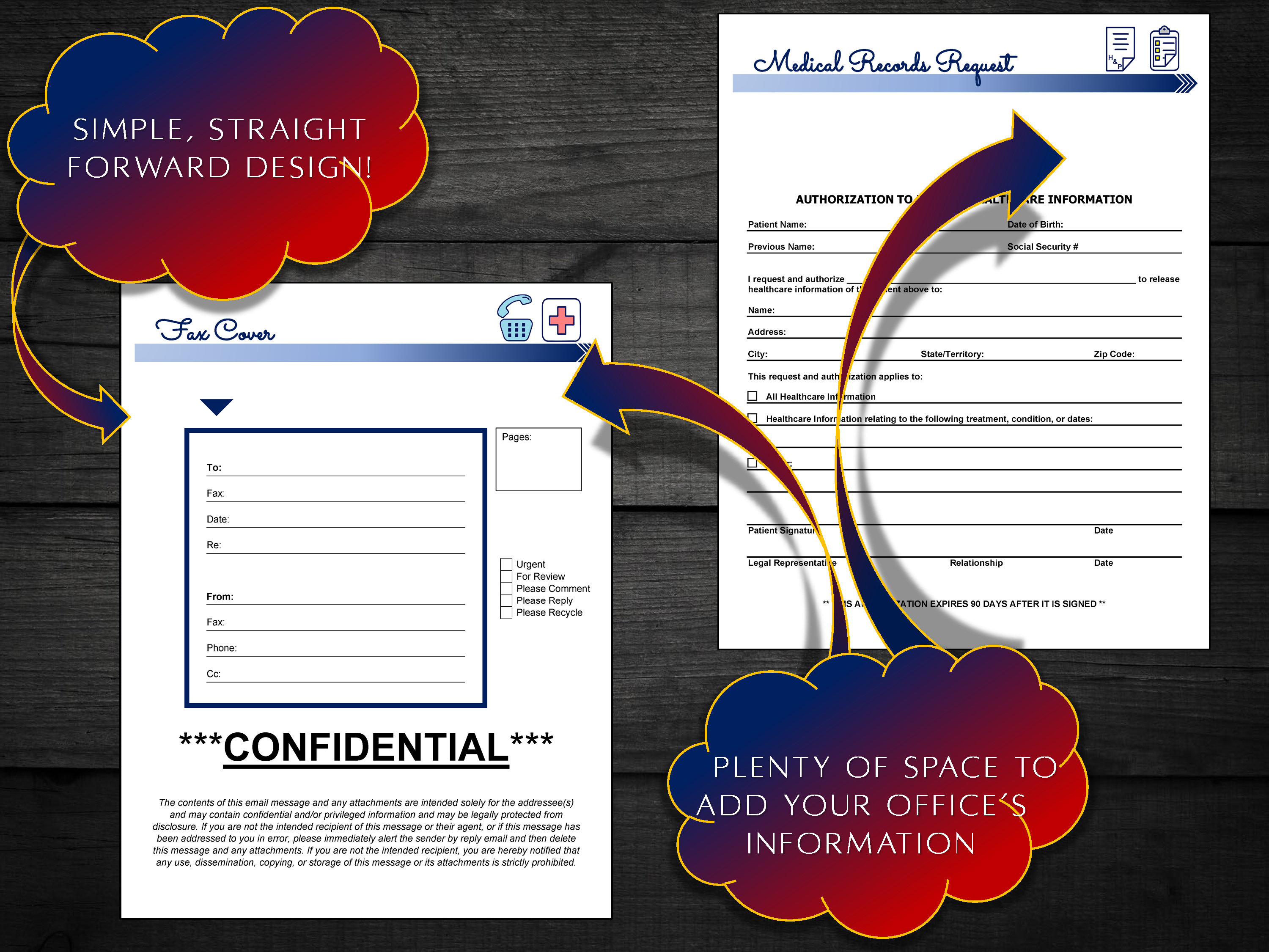 HIPAA Medical Policy Forms Printable Patient Disclosure Form Employee ...