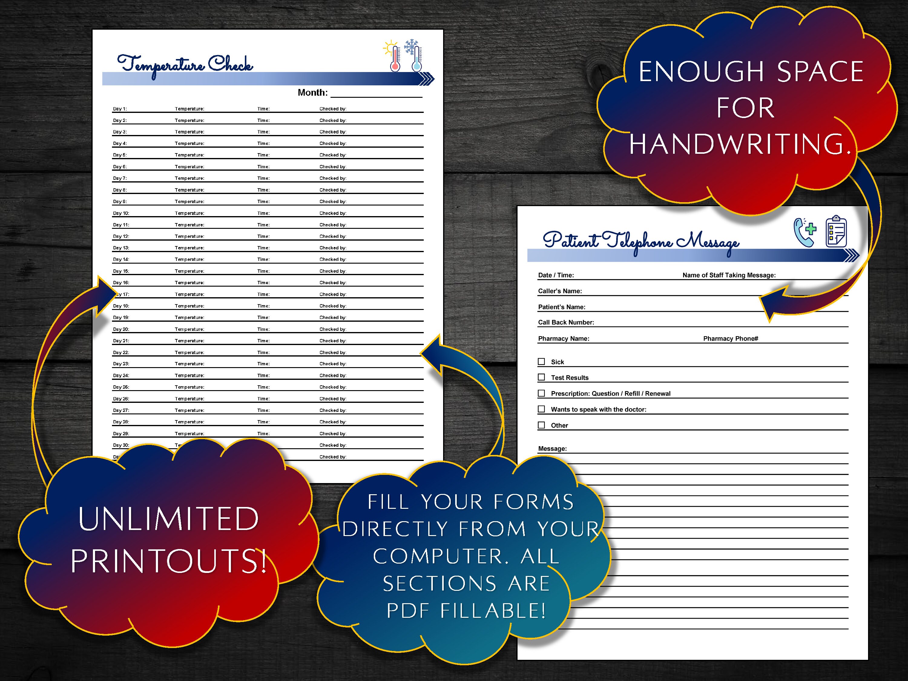 HIPAA Medical Policy Forms Printable Patient Disclosure Form Employee ...