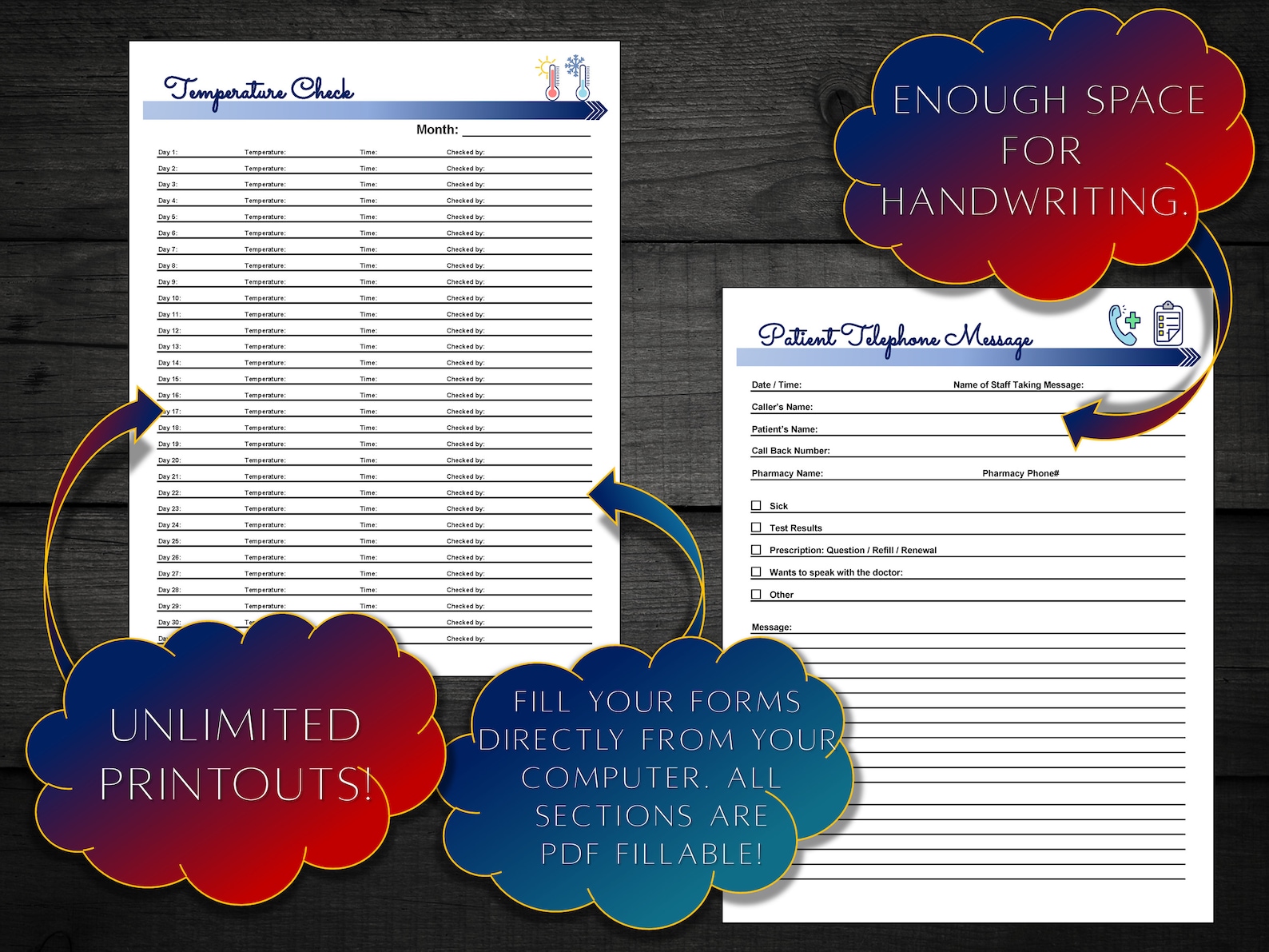 HIPAA Medical Policy Forms Printable Patient Disclosure Form Employee ...