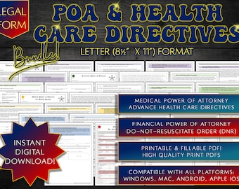 Medical Power of Attorney in Spanish MPOA Advance Directives Form ...