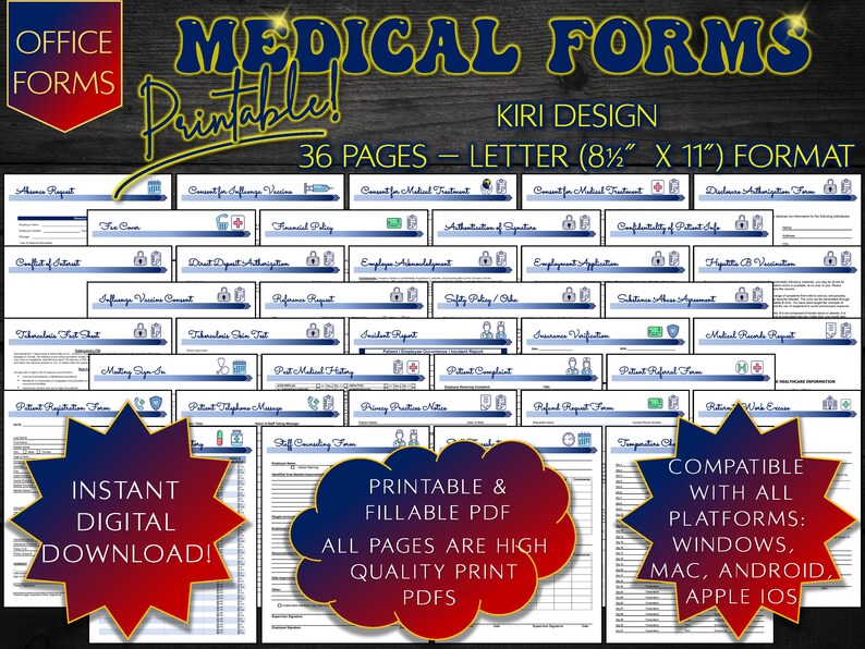 HIPAA Medical Policy Forms Printable Patient Disclosure Form Employee ...