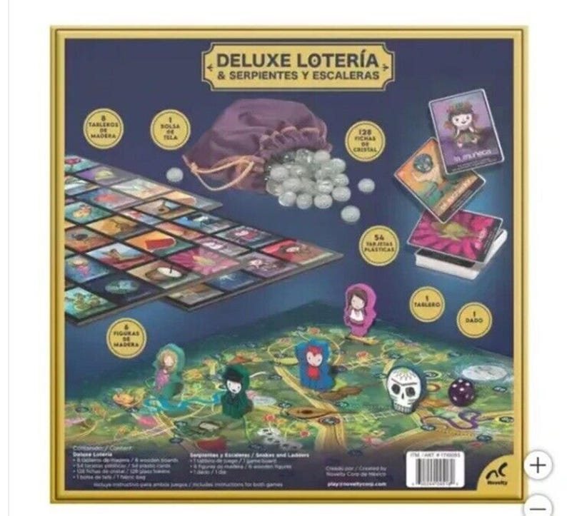 Deluxe Loteria & Serpientes Y Escaleras Game Set Fun for All Ages - Etsy