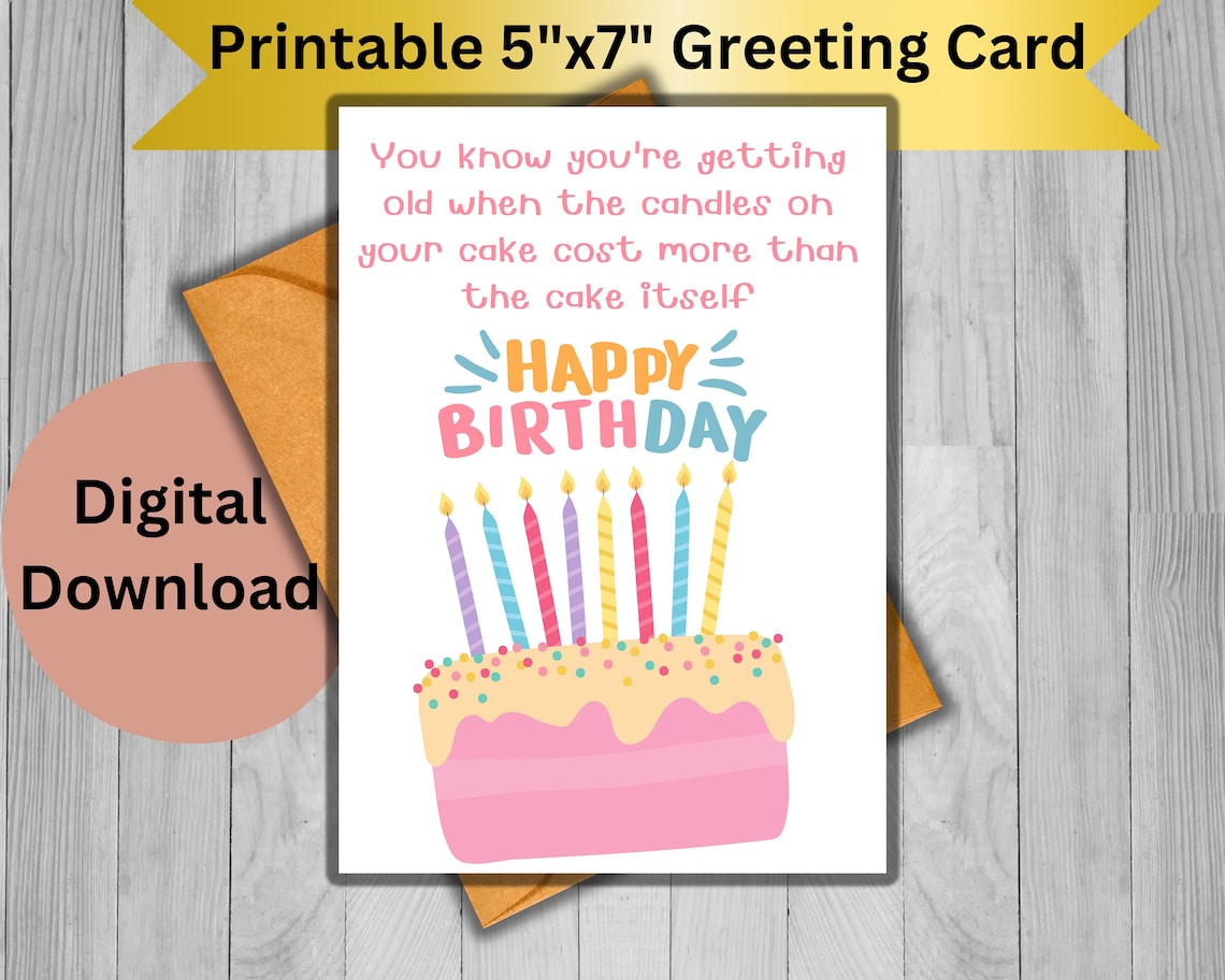 Happy Birthday Digital Card - Etsy