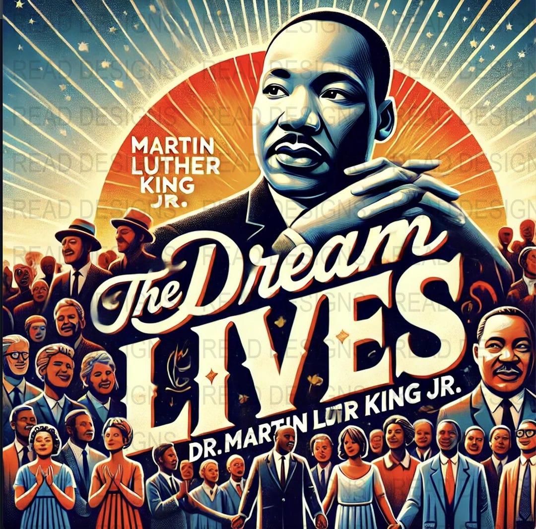 Inspirational Martin Luther King Jr Poster Digital Print Wall Art the ...