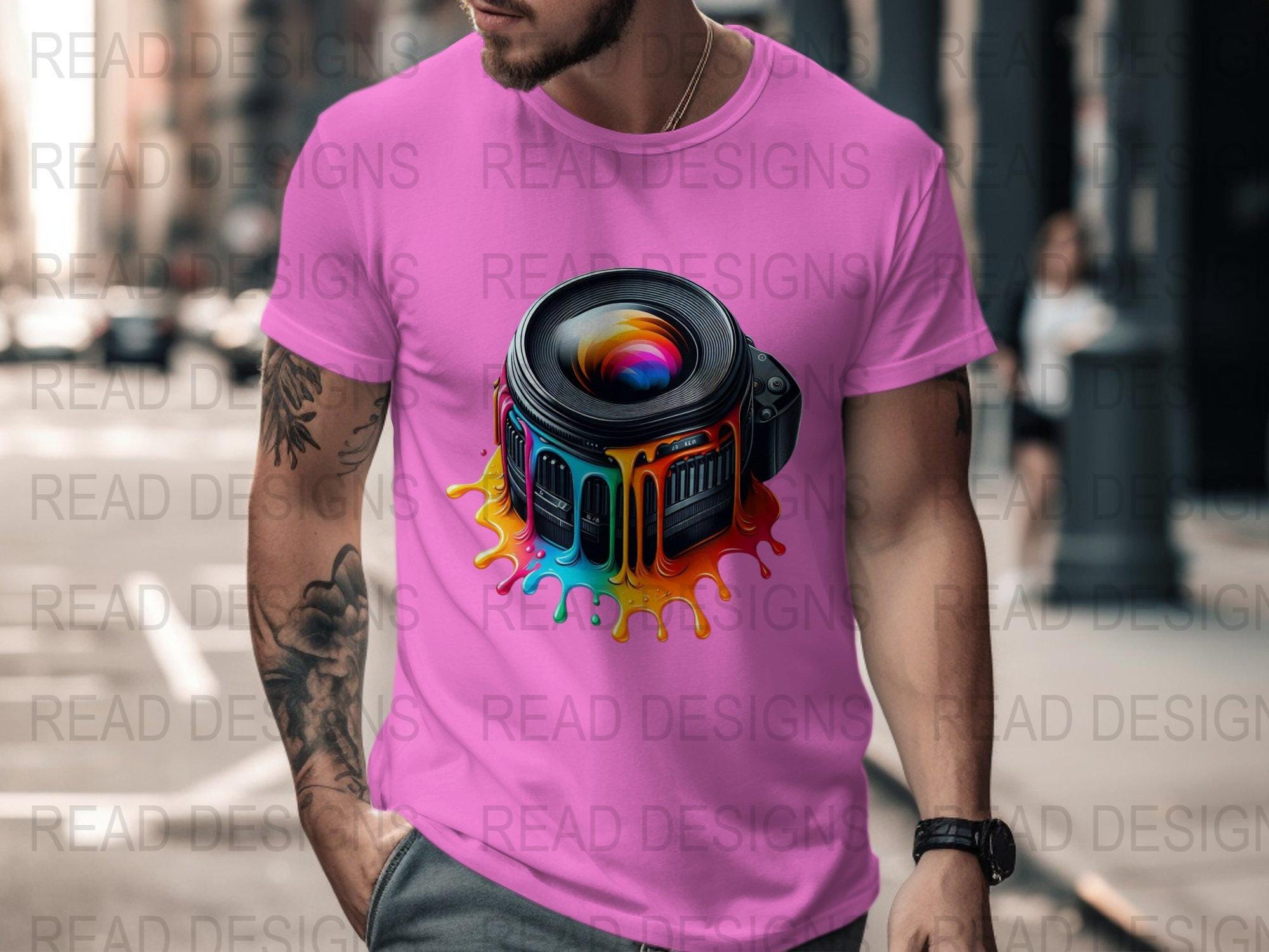 Colorful Camera Lens Art, Digital Download, Photo Equipment ...
