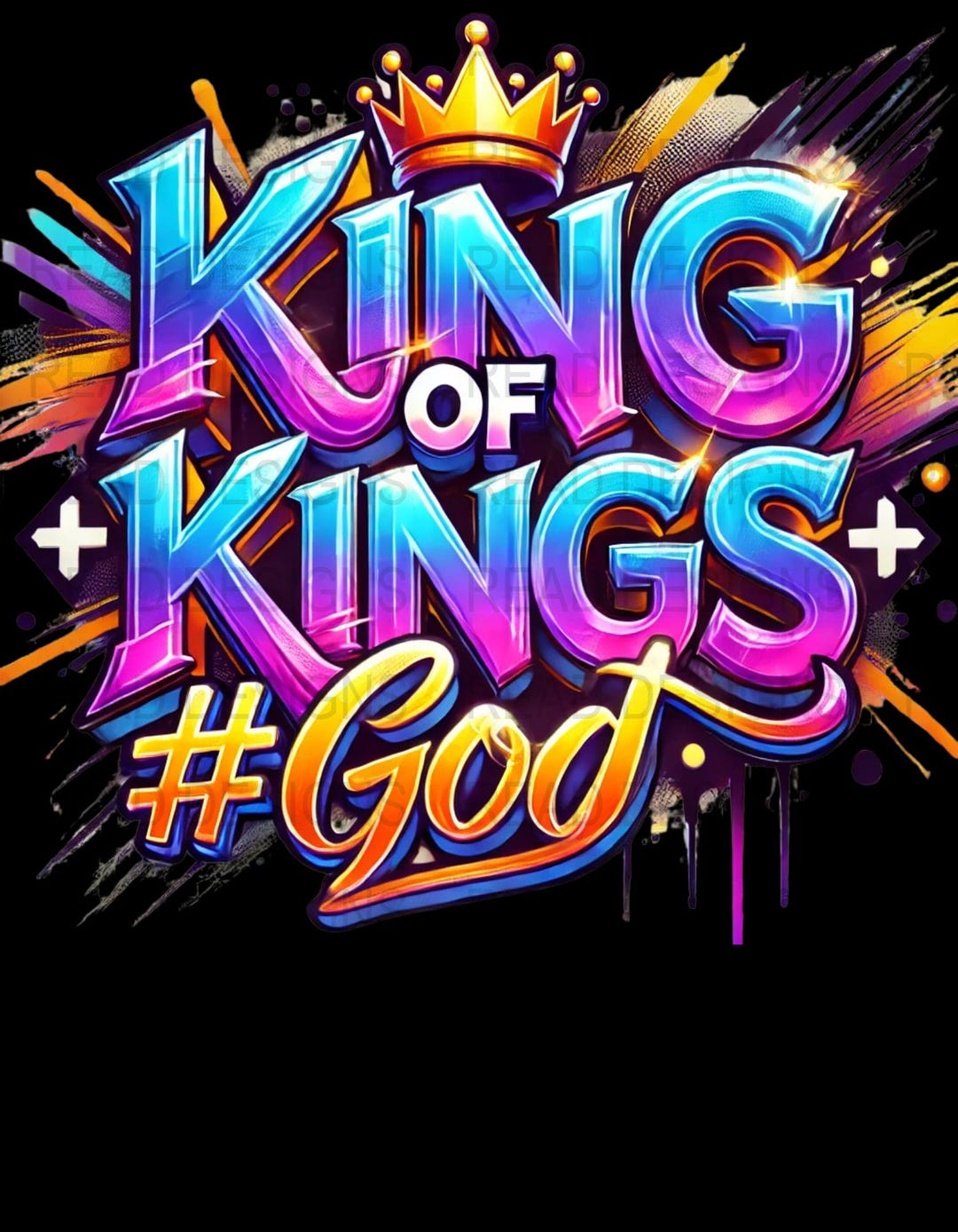 King of Kings God PNG File, Inspirational Digital Art, High Quality ...