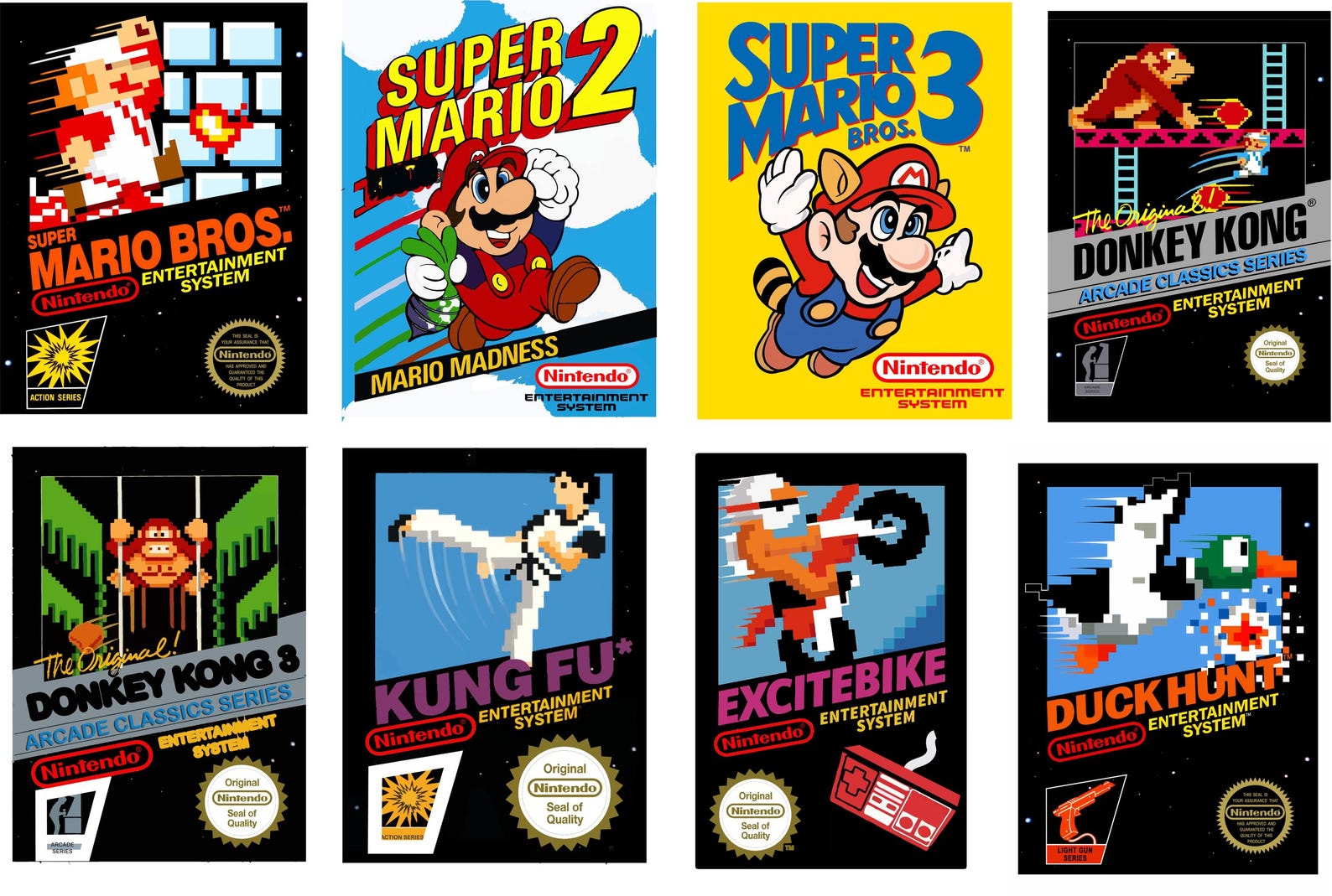 Arcade Wall Art, NES Games Posters, NES Game Poster Art, Retro Gaming ...