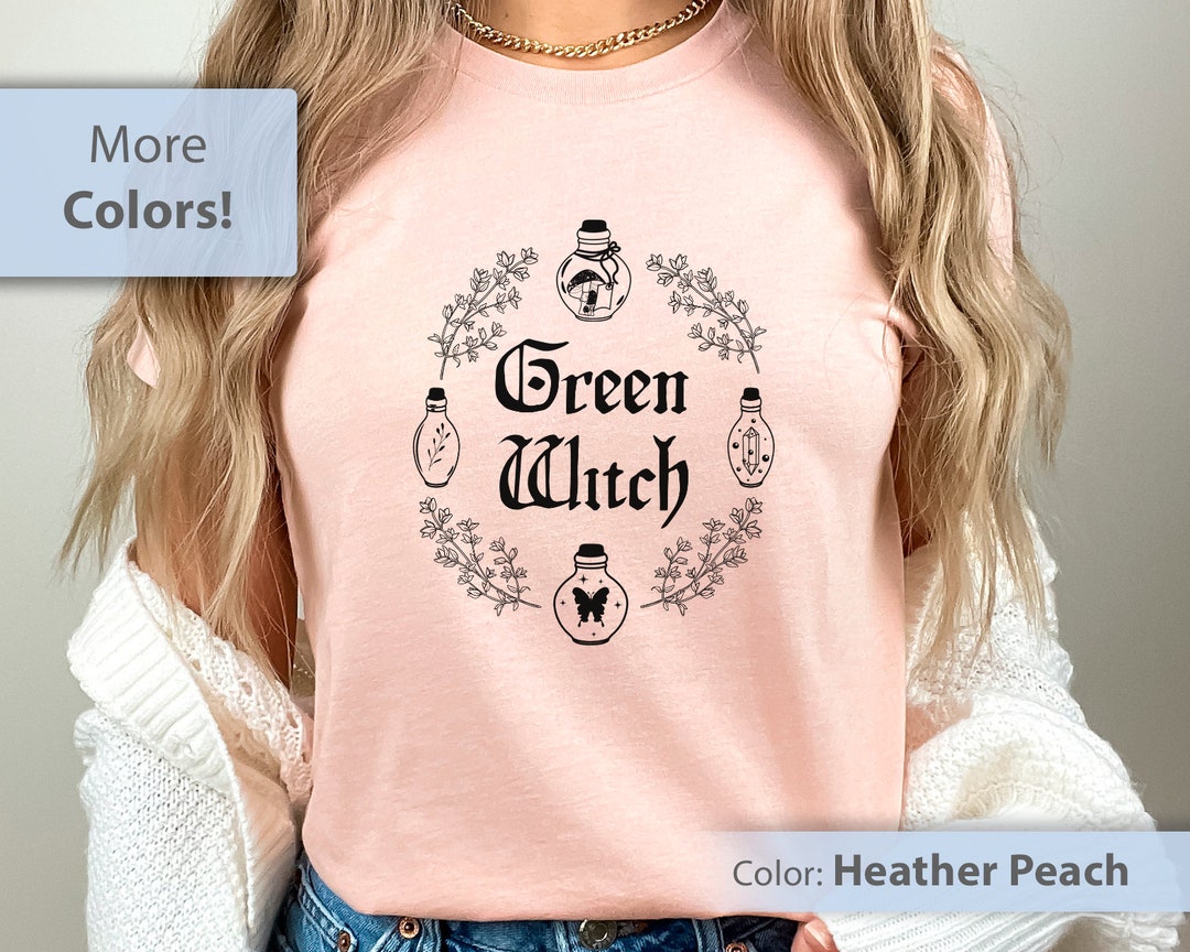 Green Witch Shirt, Wiccan Shirt, Pagan T-shirt, Herbalism T-shirt ...