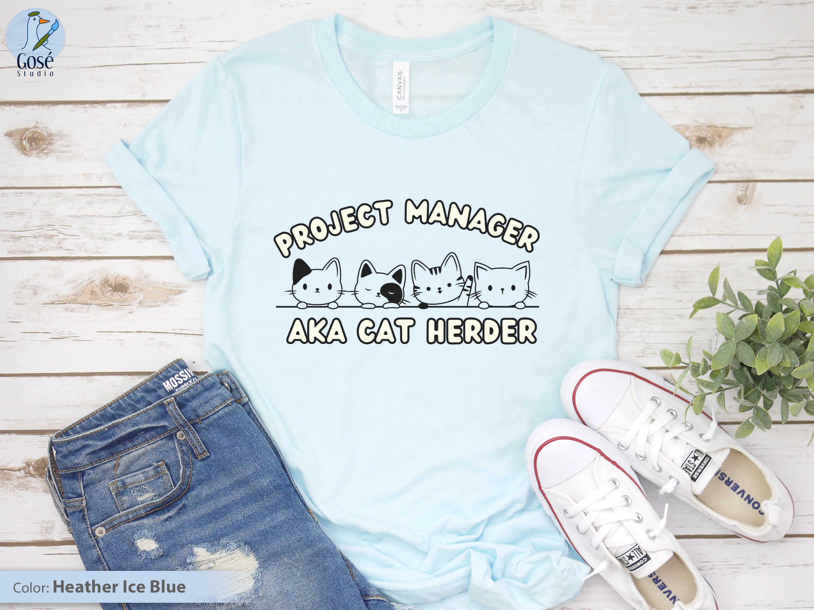Project Manager Shirt Funny Project Manager Tee Cat Herding - Etsy